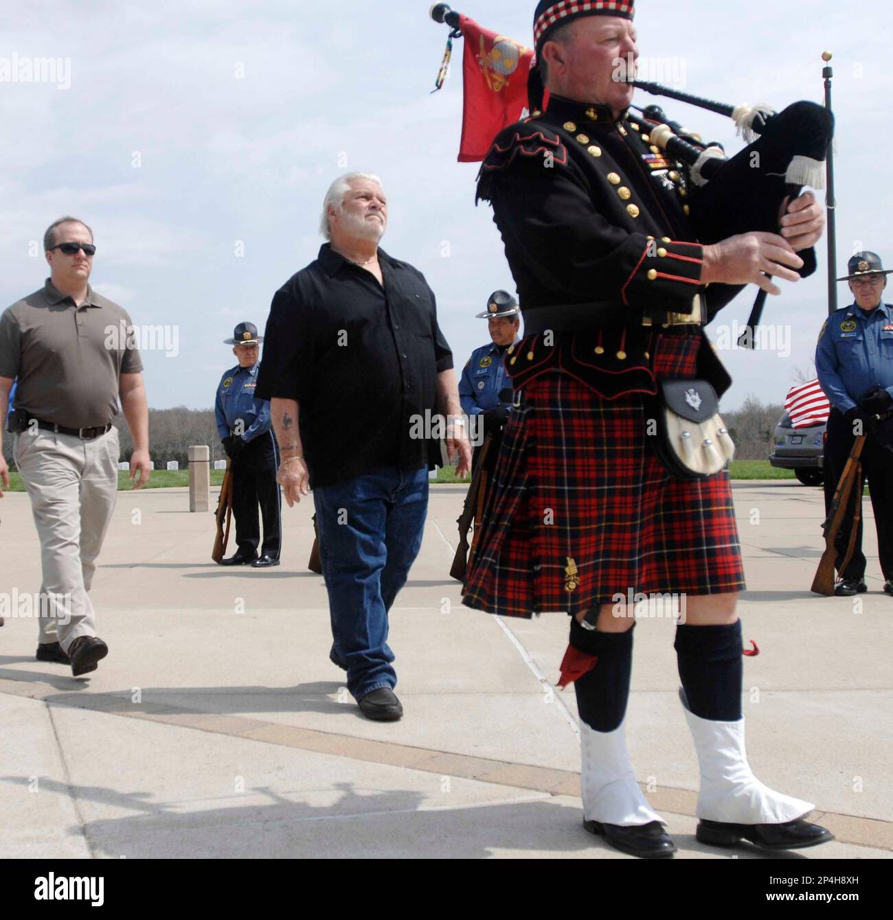 In this Friday, April 11, 2014 photo, Joe Dodson, with the Marine Corps ...