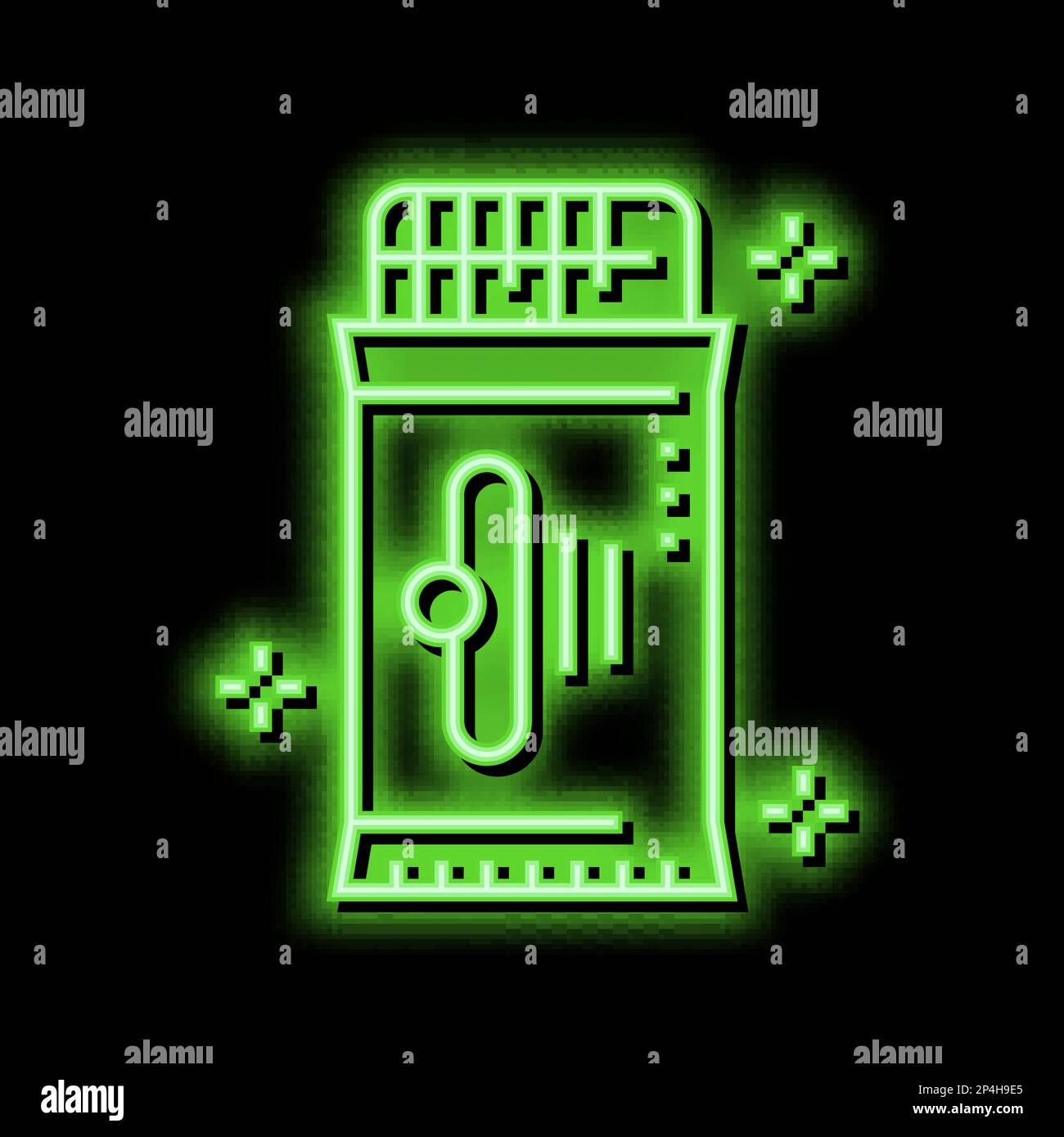 cookie package neon glow icon illustration Stock Vector Image & Art - Alamy