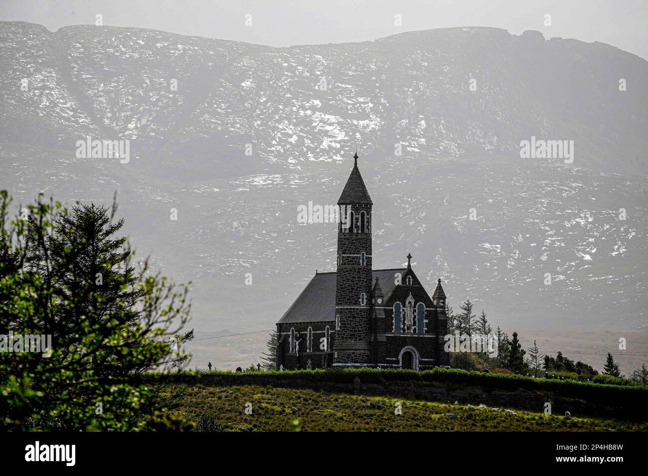 Church in country side of Ireland Stock Photo - Alamy