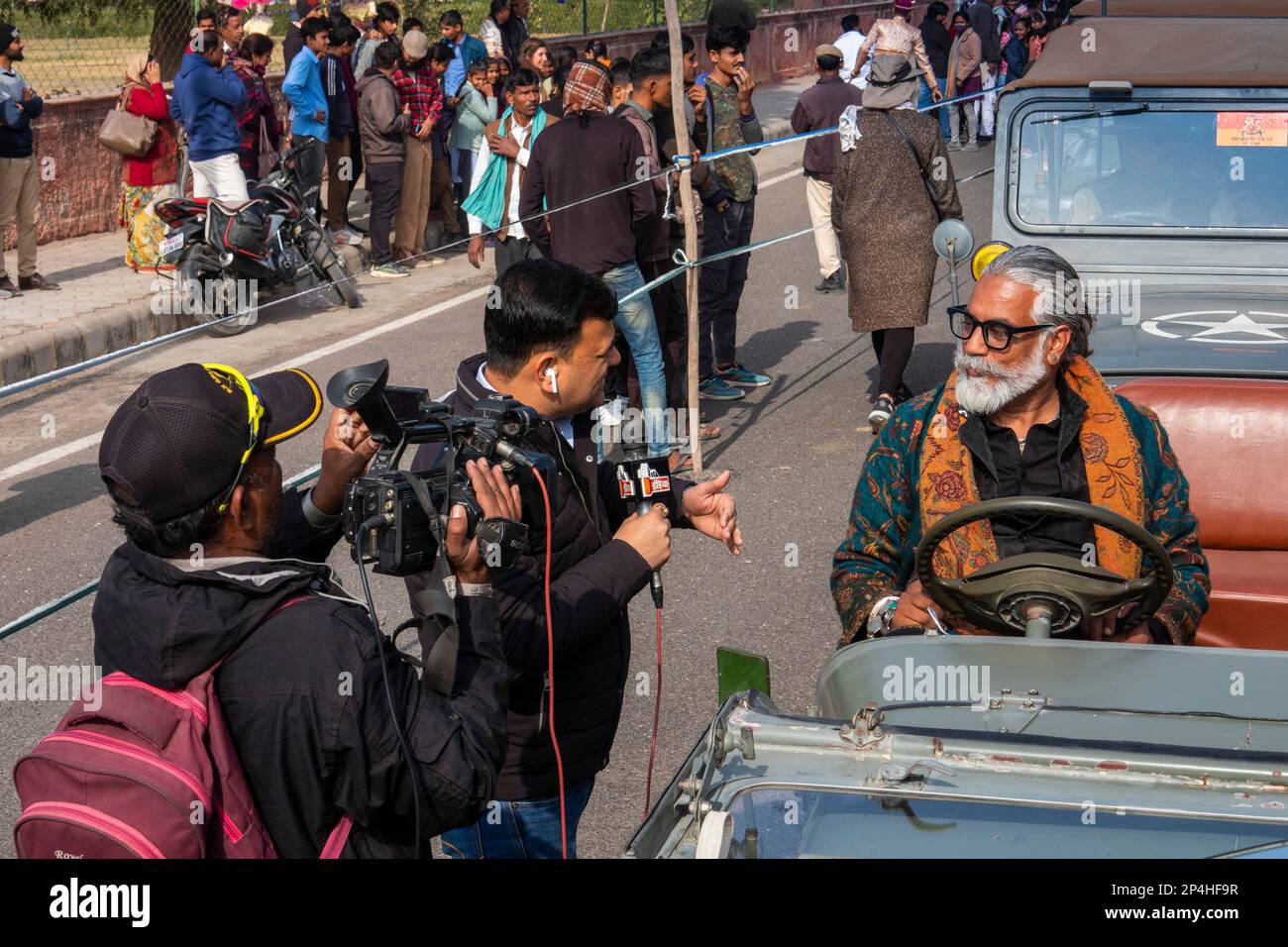 India, Rajasthan, Bikaner, Camel Festival Parade, Harshvardhan Singh ...
