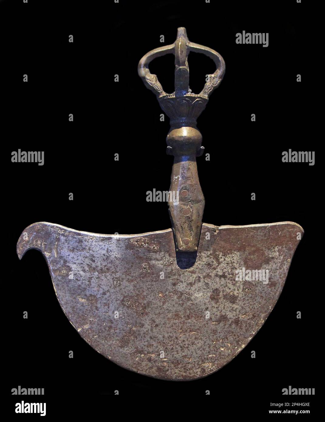 Sacrificial knife.SouthAsia,Himalaya,1700-1900.Used in esoteric rituals ...