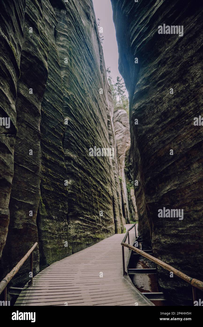Teplice Adrspach Rocks, eastern Bohemia, Czech Republic Stock Photo - Alamy