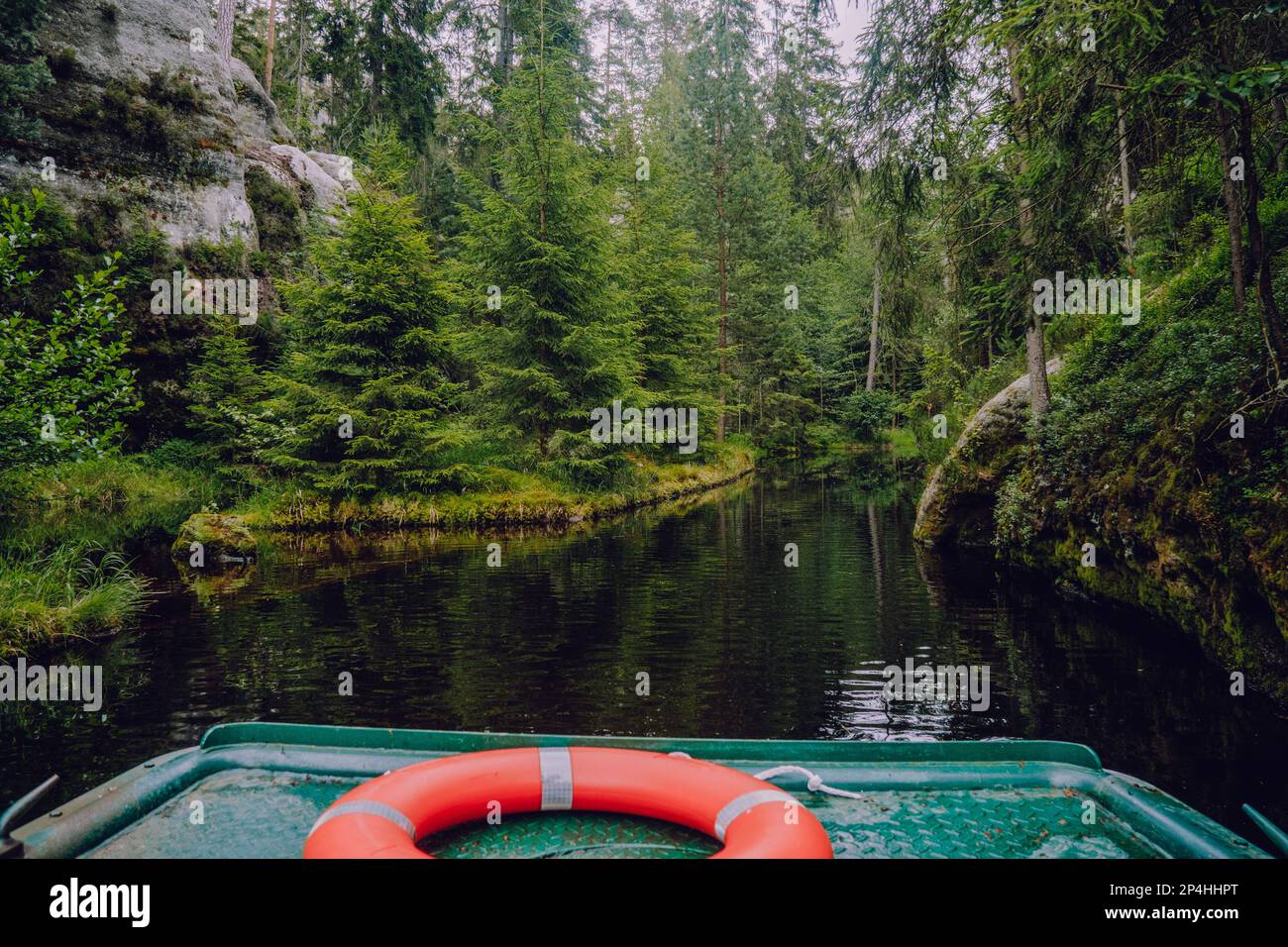 Lake at Teplice Adrspach Rocks, Czech Republic Stock Photo - Alamy