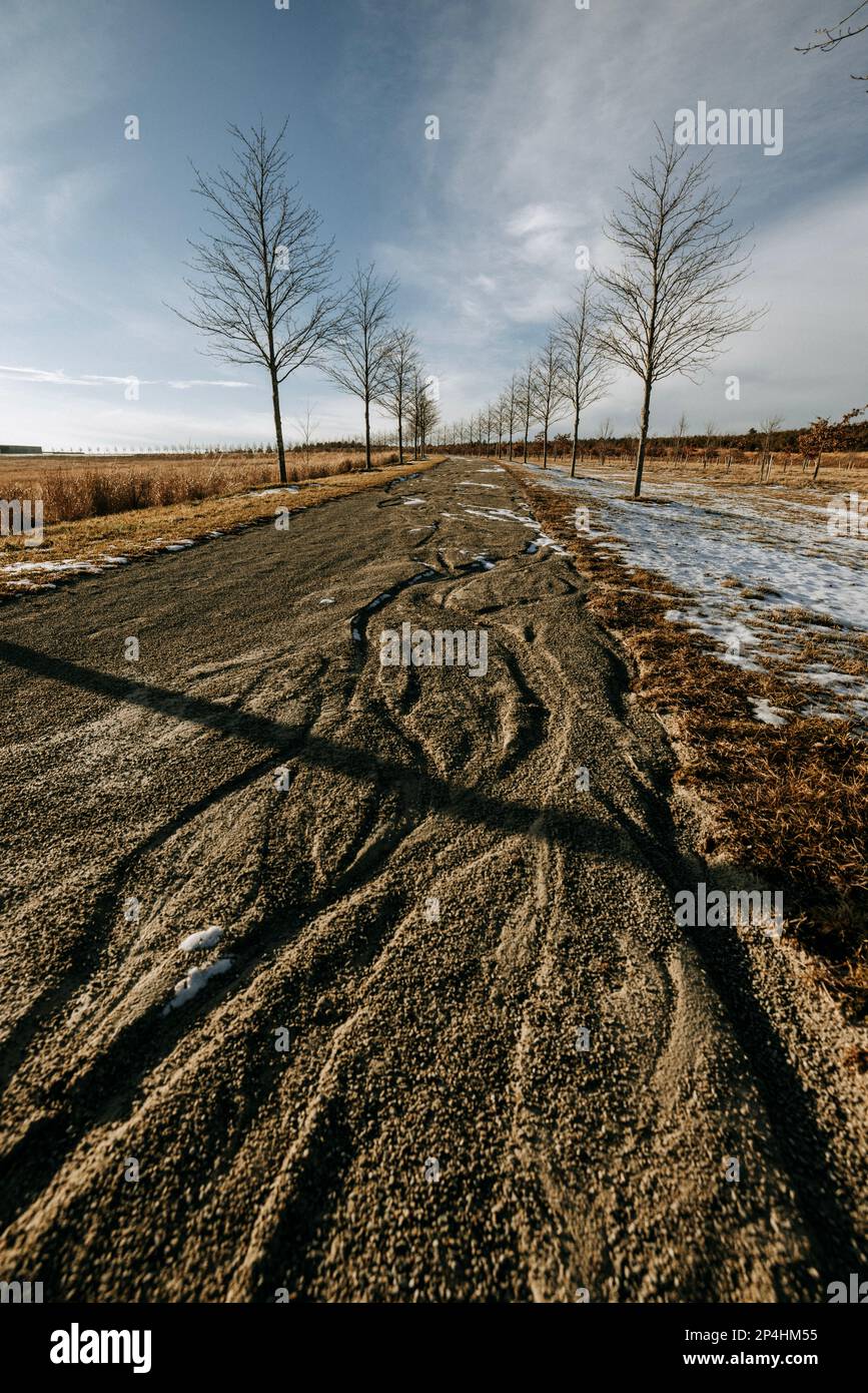 A walking path circumnavigating the Flight 93 National Memorial Stock ...