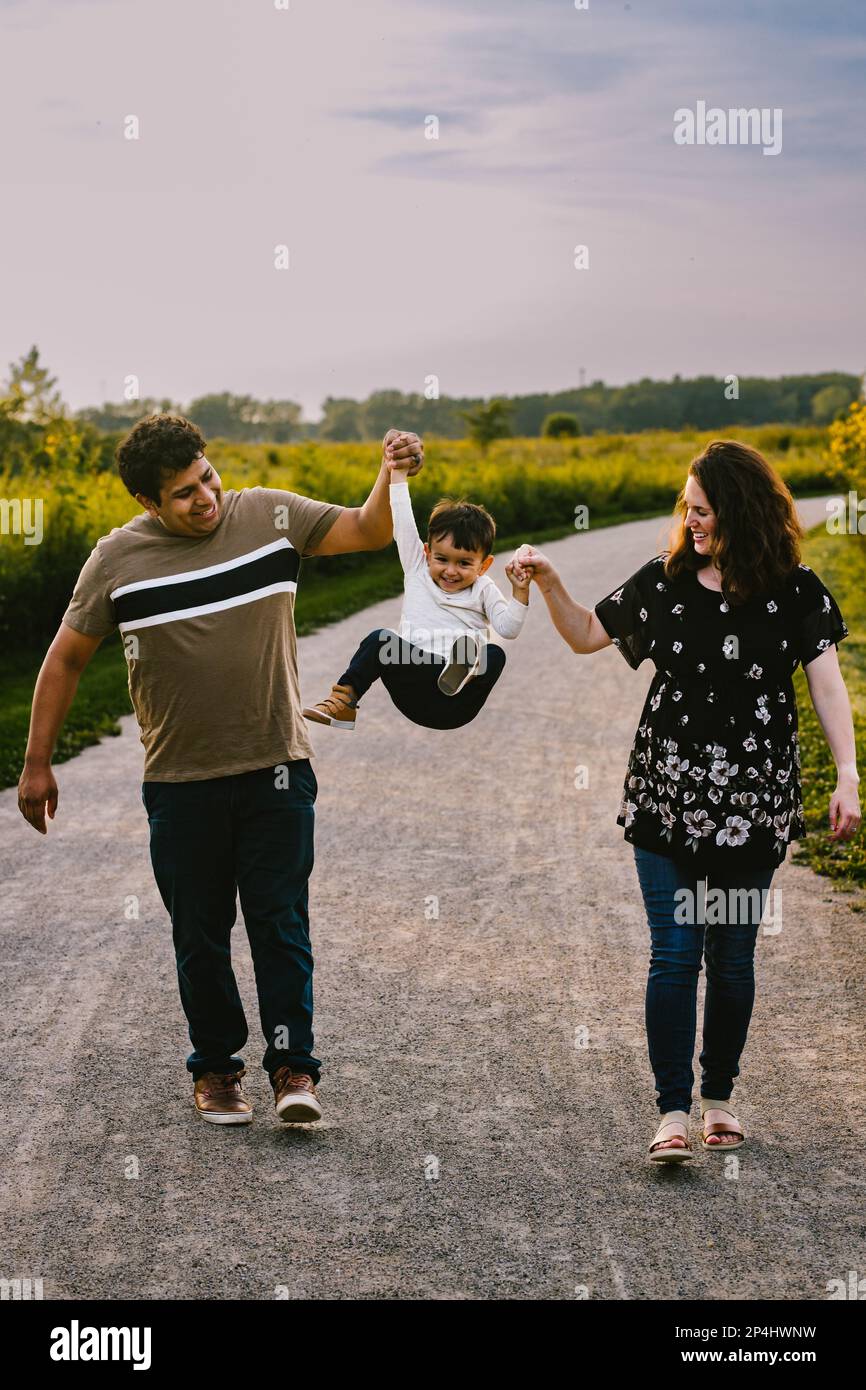 Hispanic Family Hiking