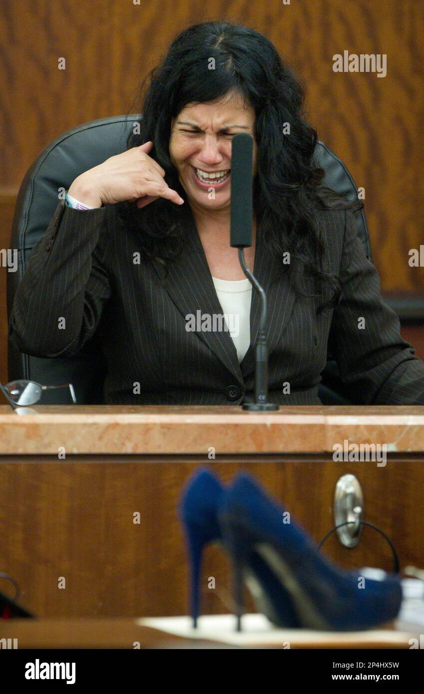 Ana Trujillo testifies during the punishment phase of her trial on ...