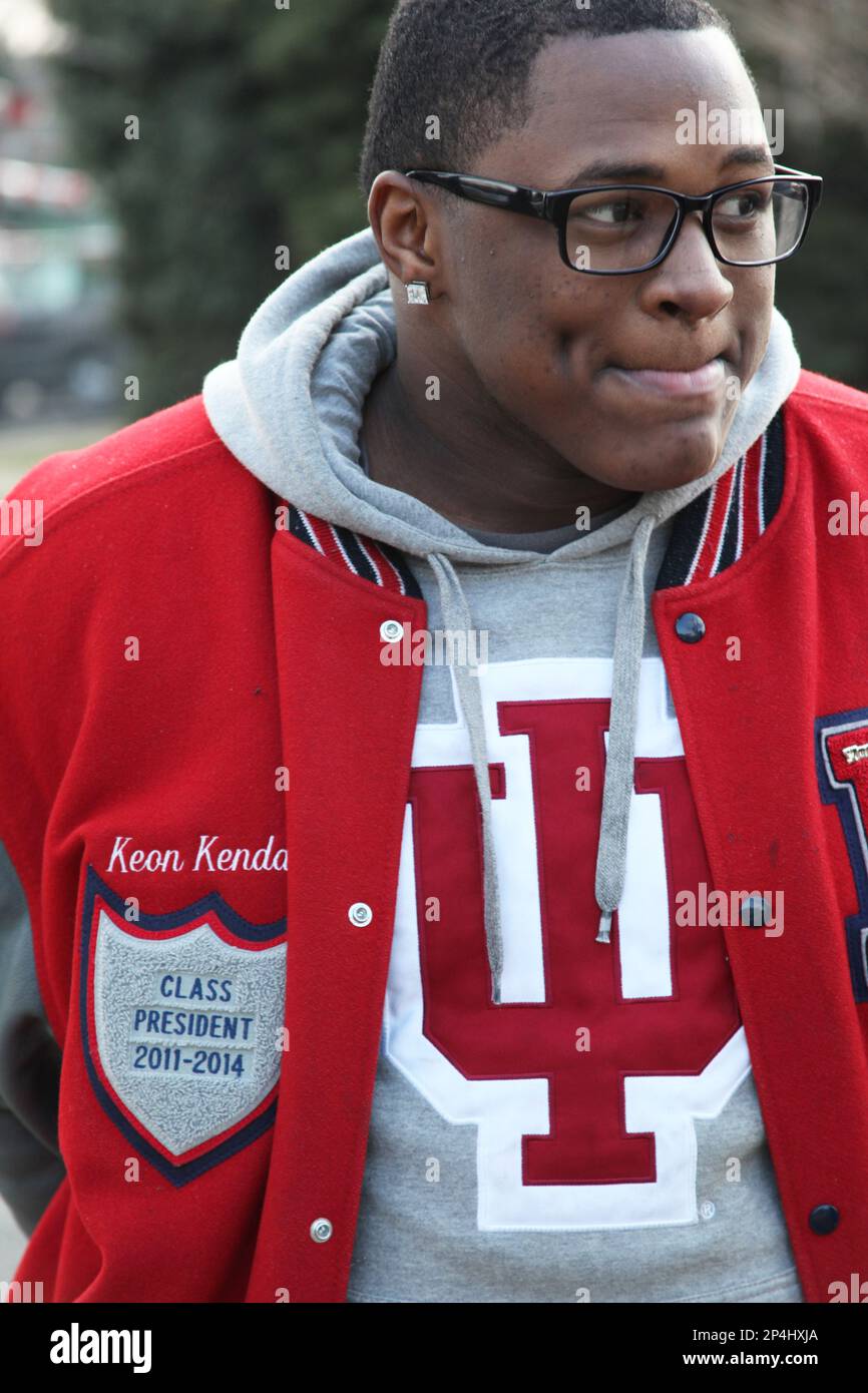 In this photo taken on April 8, 2014, Keon Kendall Brown poses for a ...