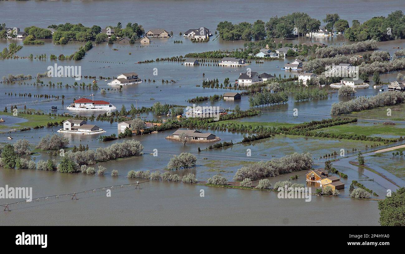 FILE - In this June 15, 2011 file photo, an aerial view shows homes ...