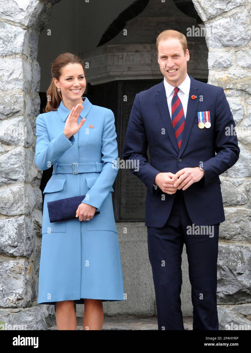 Britain's Prince William and his wife Kate, the Duchess of Cambridge ...