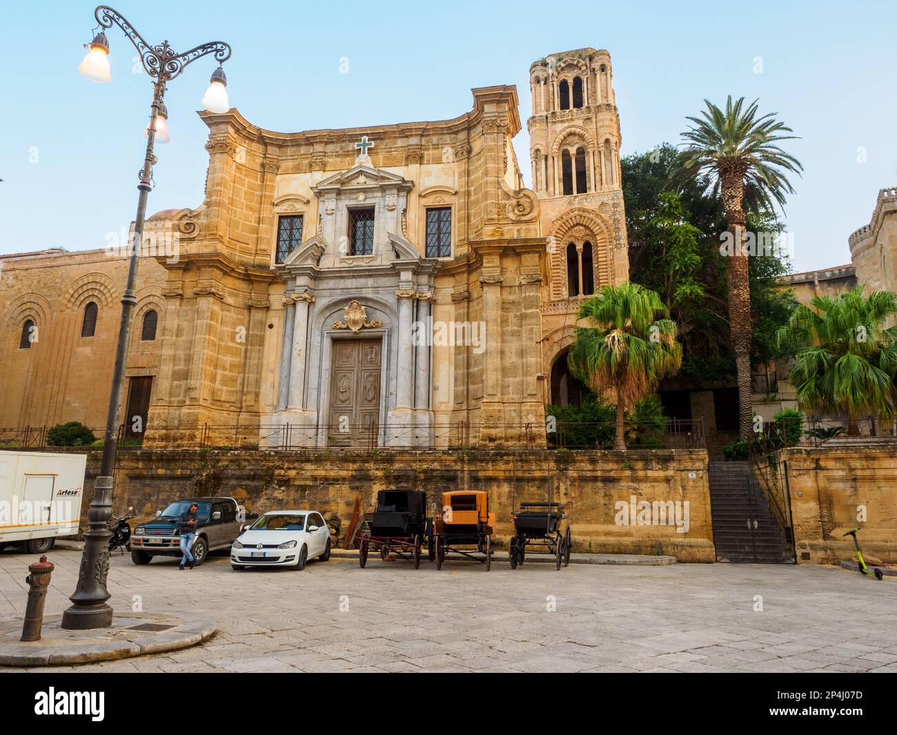 Church of Santa Maria dell'Ammiraglio - Palermo, Sicily, Italy Stock ...