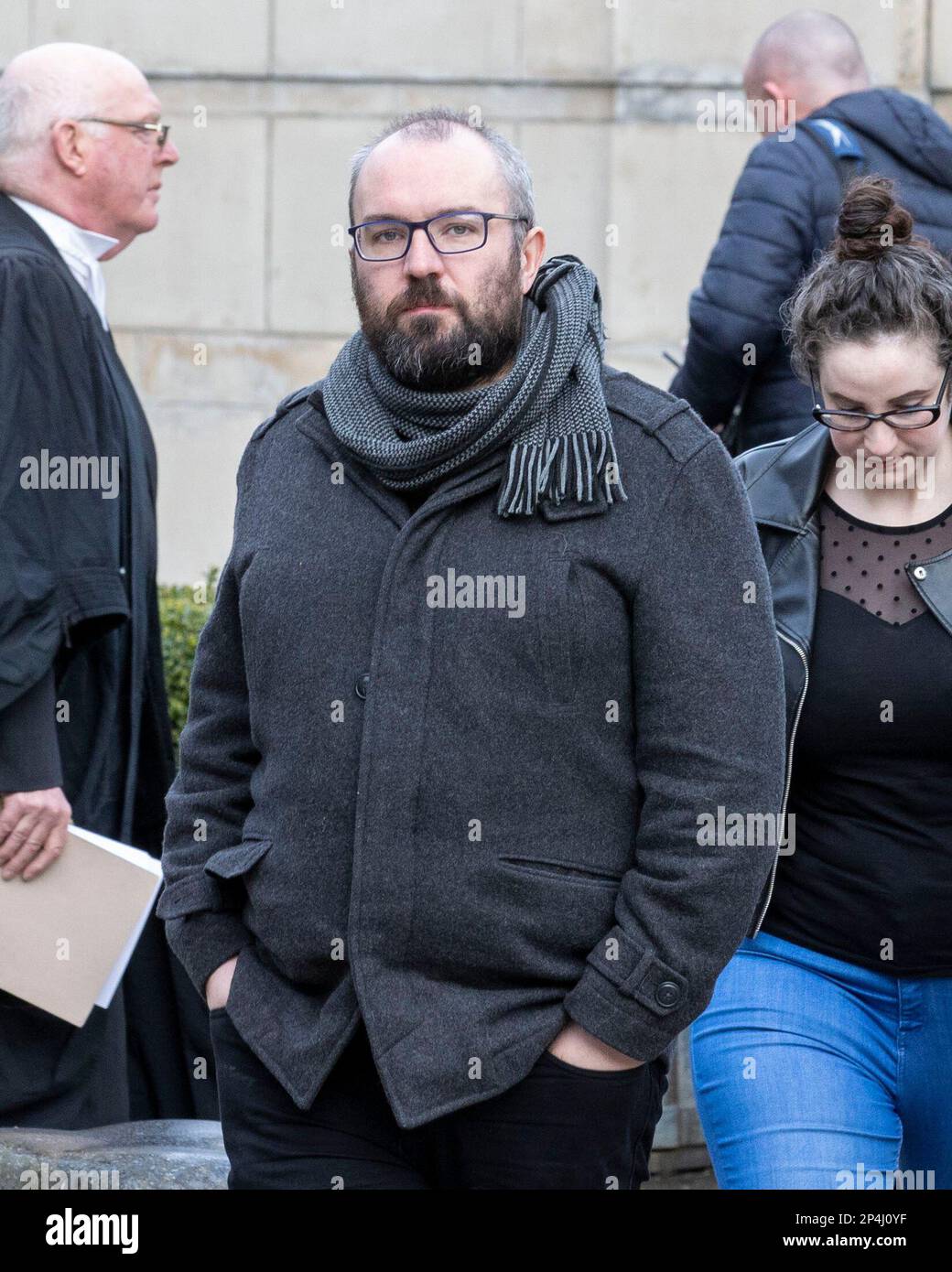 Natalie McNally's brother Brendan outside Belfast High Court ahead of a ...