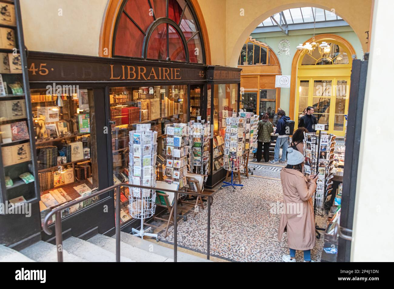 An antique book shop in the Galerie Vivienne, a 19h Century Shopping ...