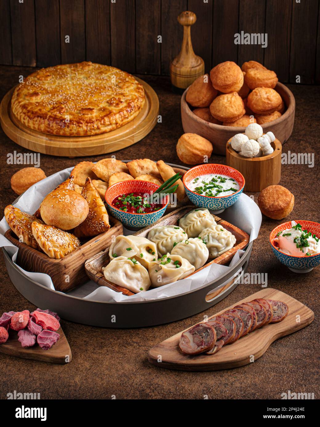 Cooked baursak hi-res stock photography and images - Alamy