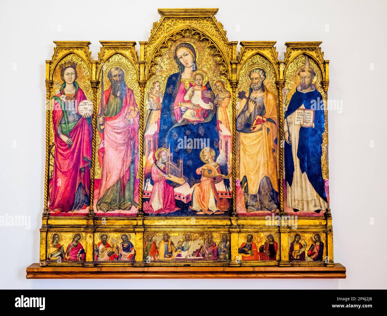 Madonna Enthroned with Saints Catherine of Alexandria, Paul, Peter and ...