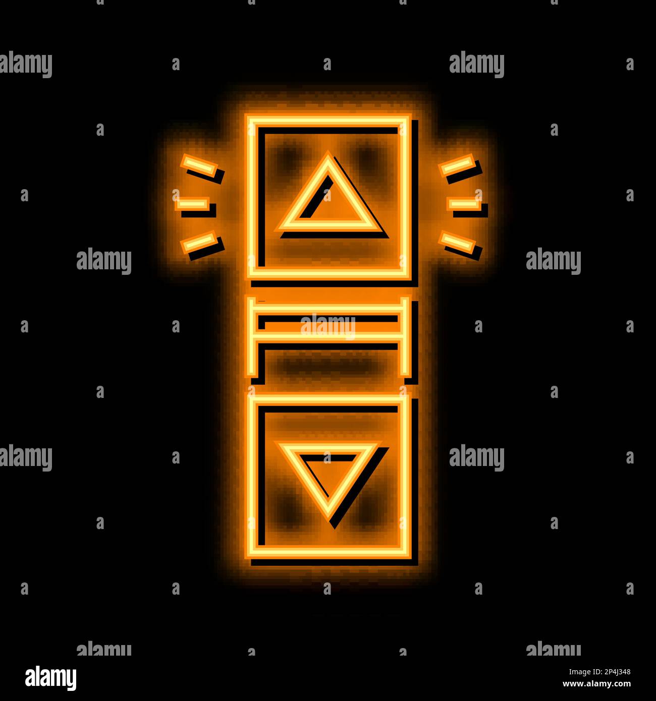 click scroll neon glow icon illustration Stock Vector Image & Art - Alamy