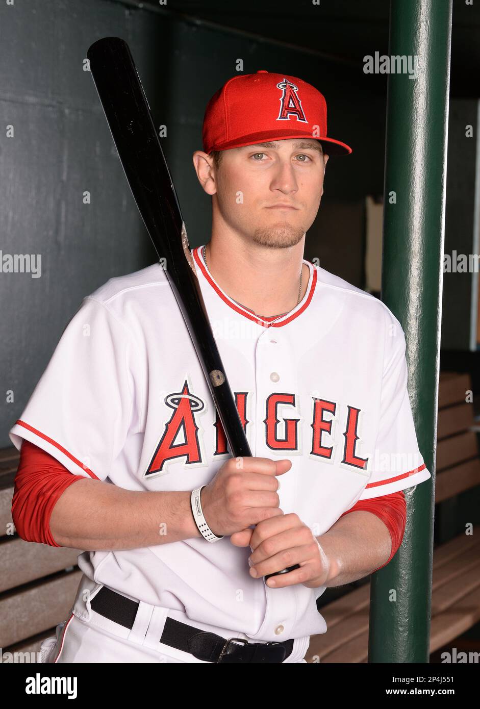 Los Angeles Angels Shawn O'Malley (85) at media photo day during spring ...