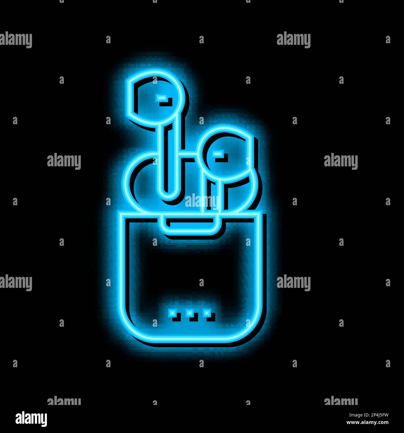 Earbuds neon hi-res stock photography and images - Alamy