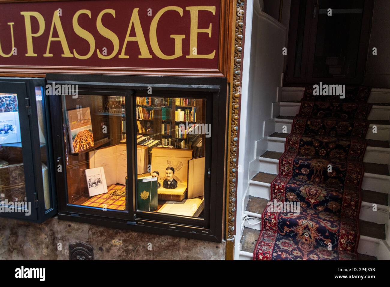 The book shop Librairie du Passage inside Passage Jouffroy in the 9th ...