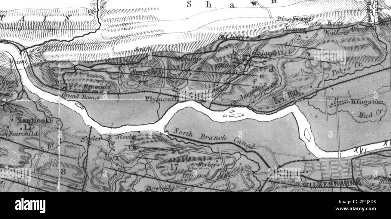 1858 "Geological and Topographical Map of the Anthracite Fields of ...