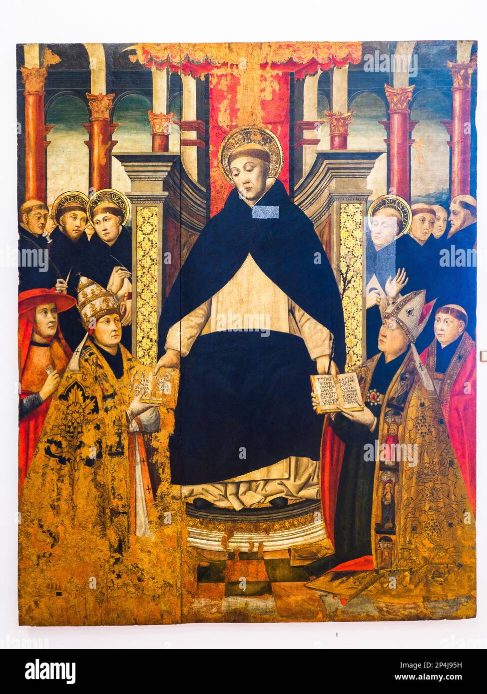 St. Dominic enthroned by Mario di Laurito (1501-1536) - Gallery of Art ...
