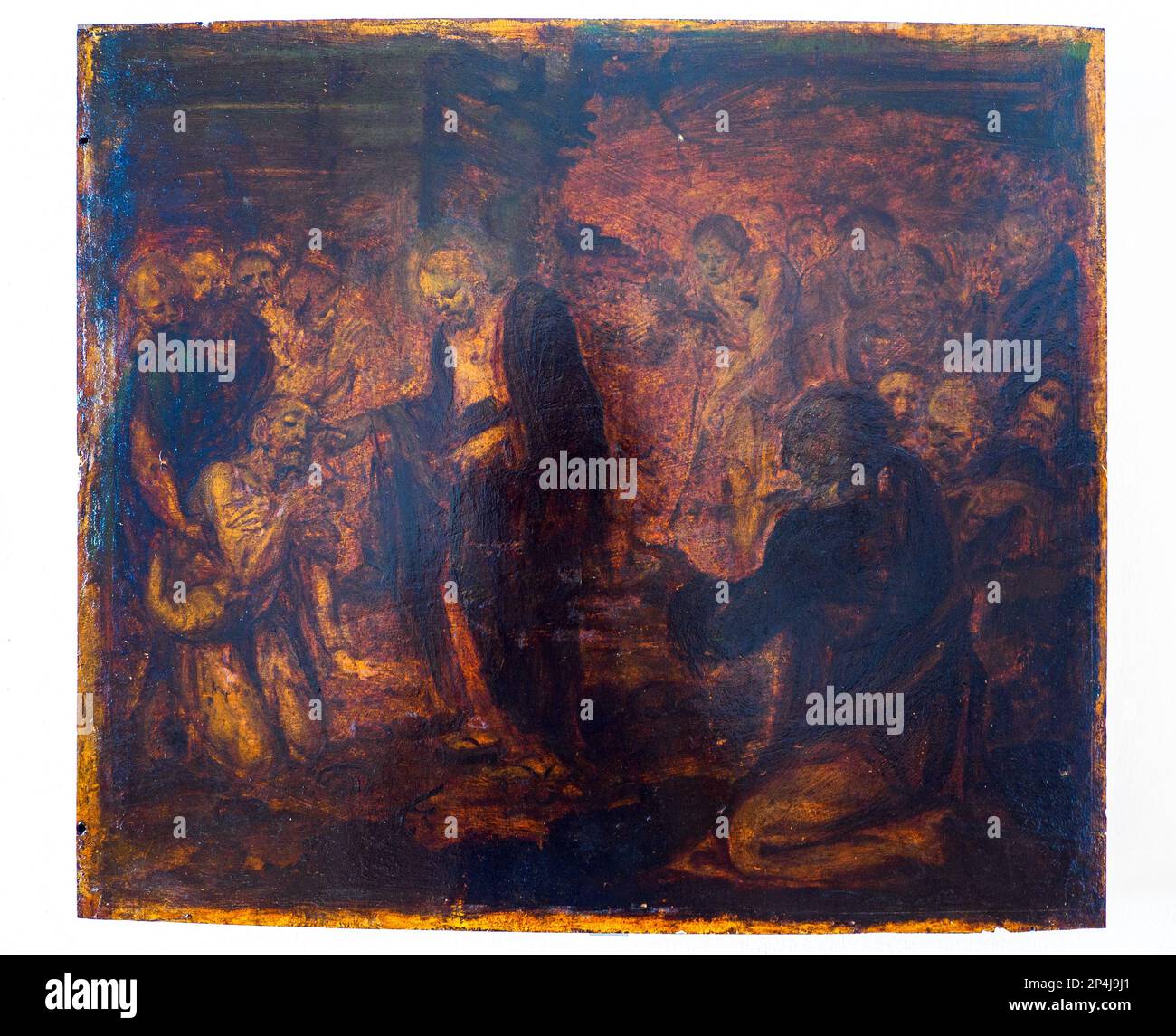 Healing of the blind man by Polidoro Caldara, known as P. da Caravaggio ...