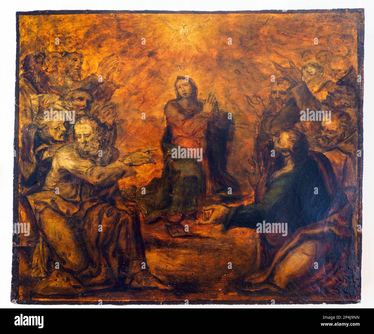 Pentecost by Polidoro Caldara, known as P. da Caravaggio (1500 ca ...