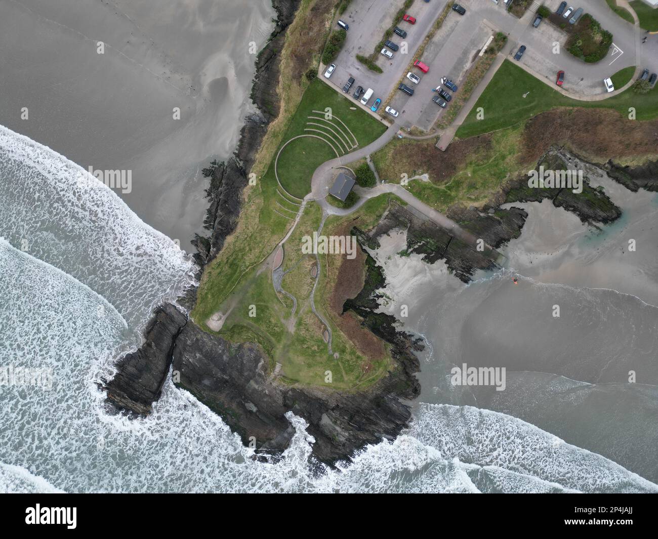 Aerial photo of Inchydoney beach, Ireland Stock Photo - Alamy