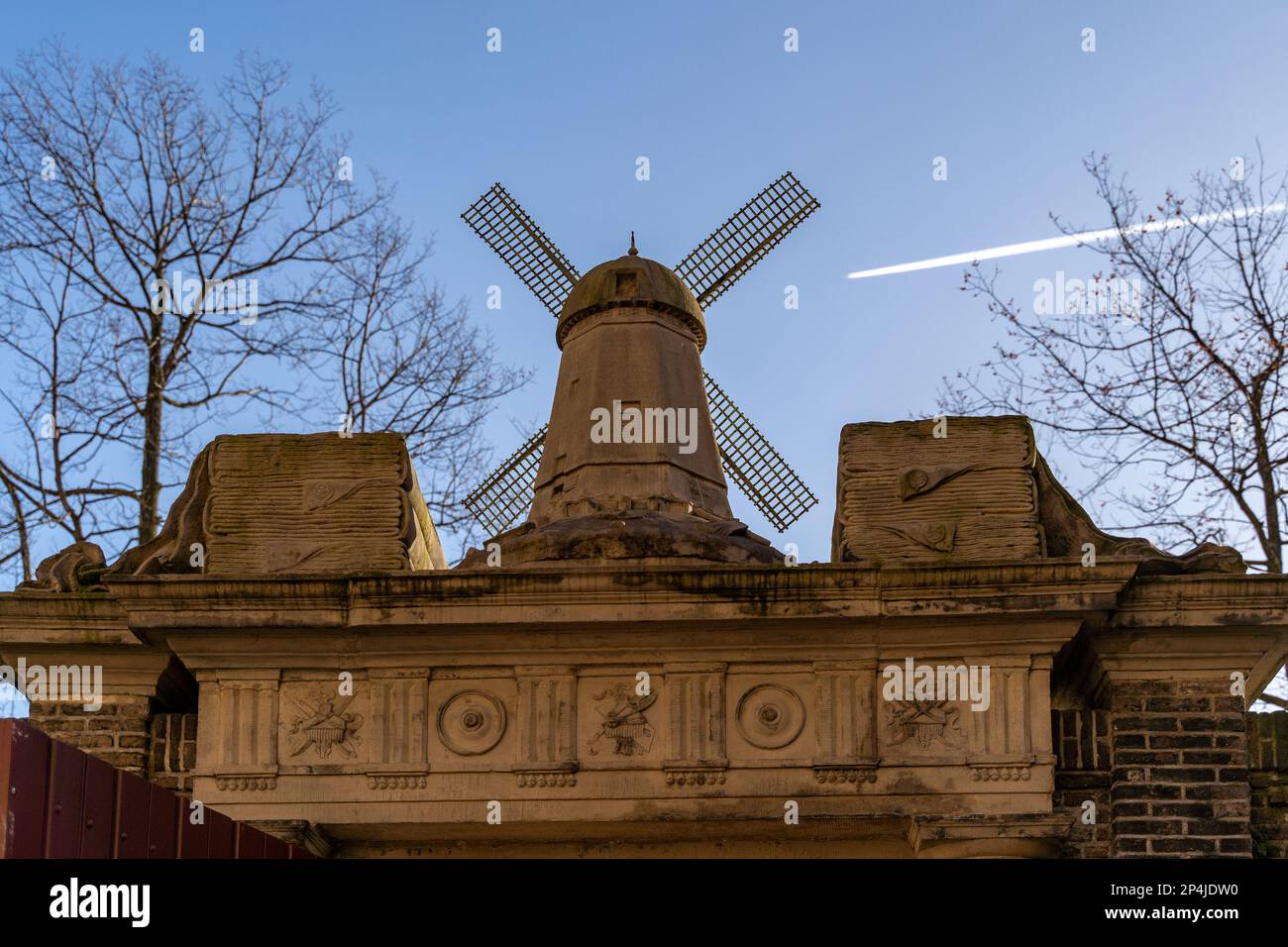 A windmill statue located in the lakenhal museum Stock Photo - Alamy