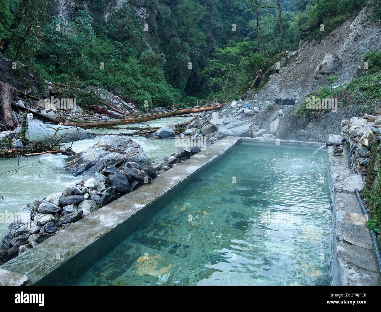 Nepal - 2 January 2017 :: Jhinu Hot Spring Nepal , Trekking ABC Stock ...