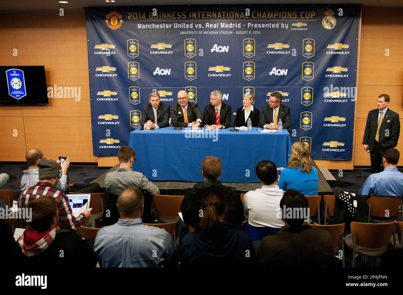 University of Michigan Director of Athletics Dave Brandon, from left ...