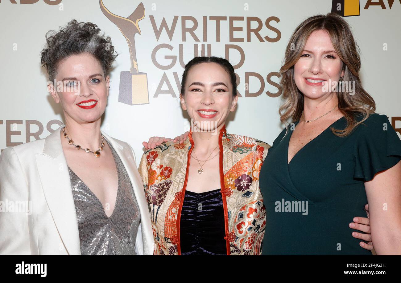 5 March 2023 -Los Angeles, California - Ameni Rozsa, Liz Phang, Sarah L. Thompson. 2023 Writers ...