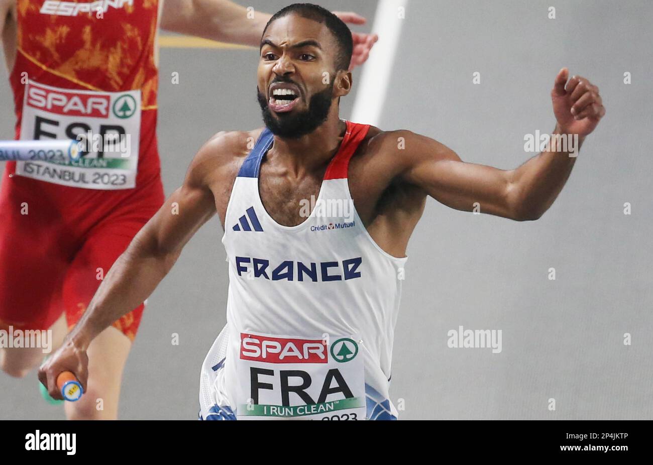 Muhammad Abdallah Kounta of France, 4X400 m Men during the European ...