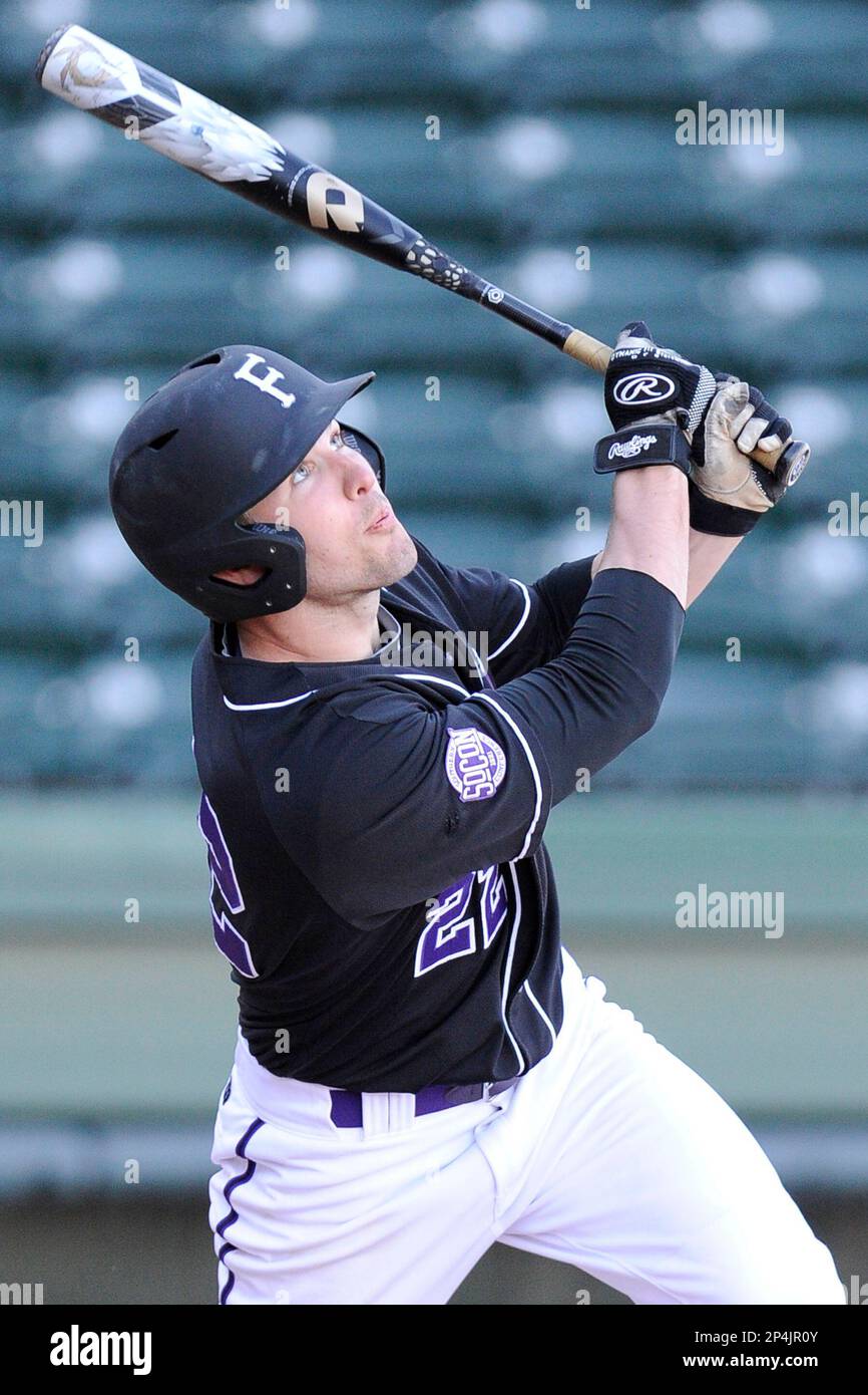 First baseman Greg Harrison (22) of the Furman University Paladins in a ...