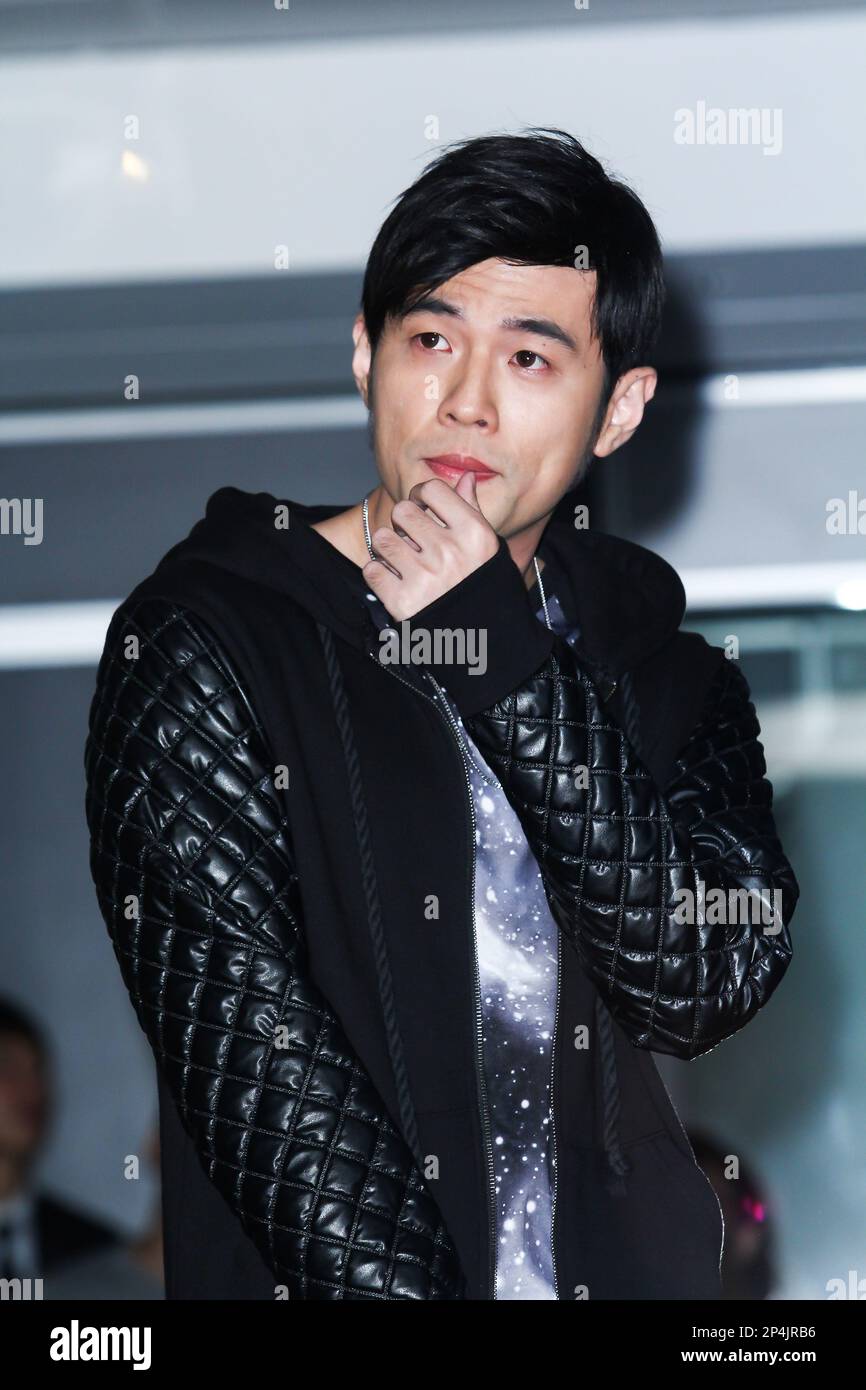 Singer Jay Chou attends public activity in Taipei,China on Sunday March ...