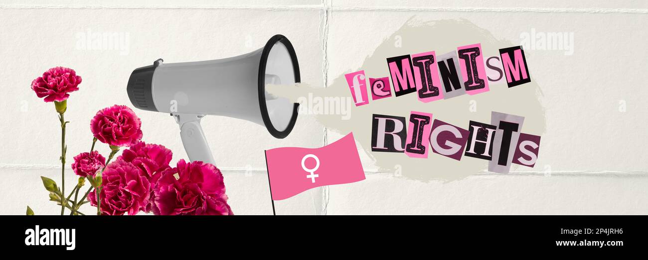 Conceptual contemporary art collage with human hands over light ...