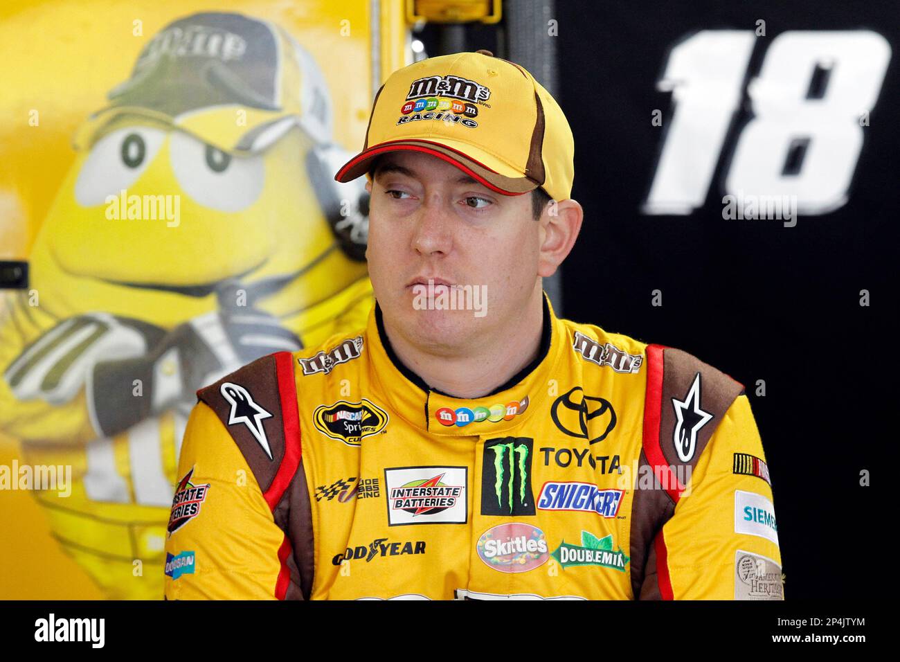 Kyle Busch during practice for the NASCAR STP 500 race at Martinsville ...