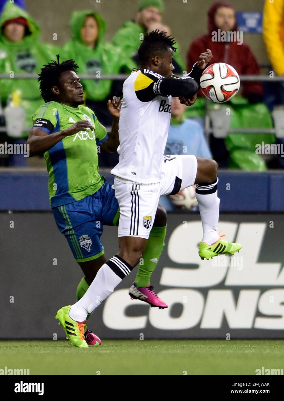 March 29, 2014. .Columbus Crew forward Dwayne De Rosario #14 gets ...
