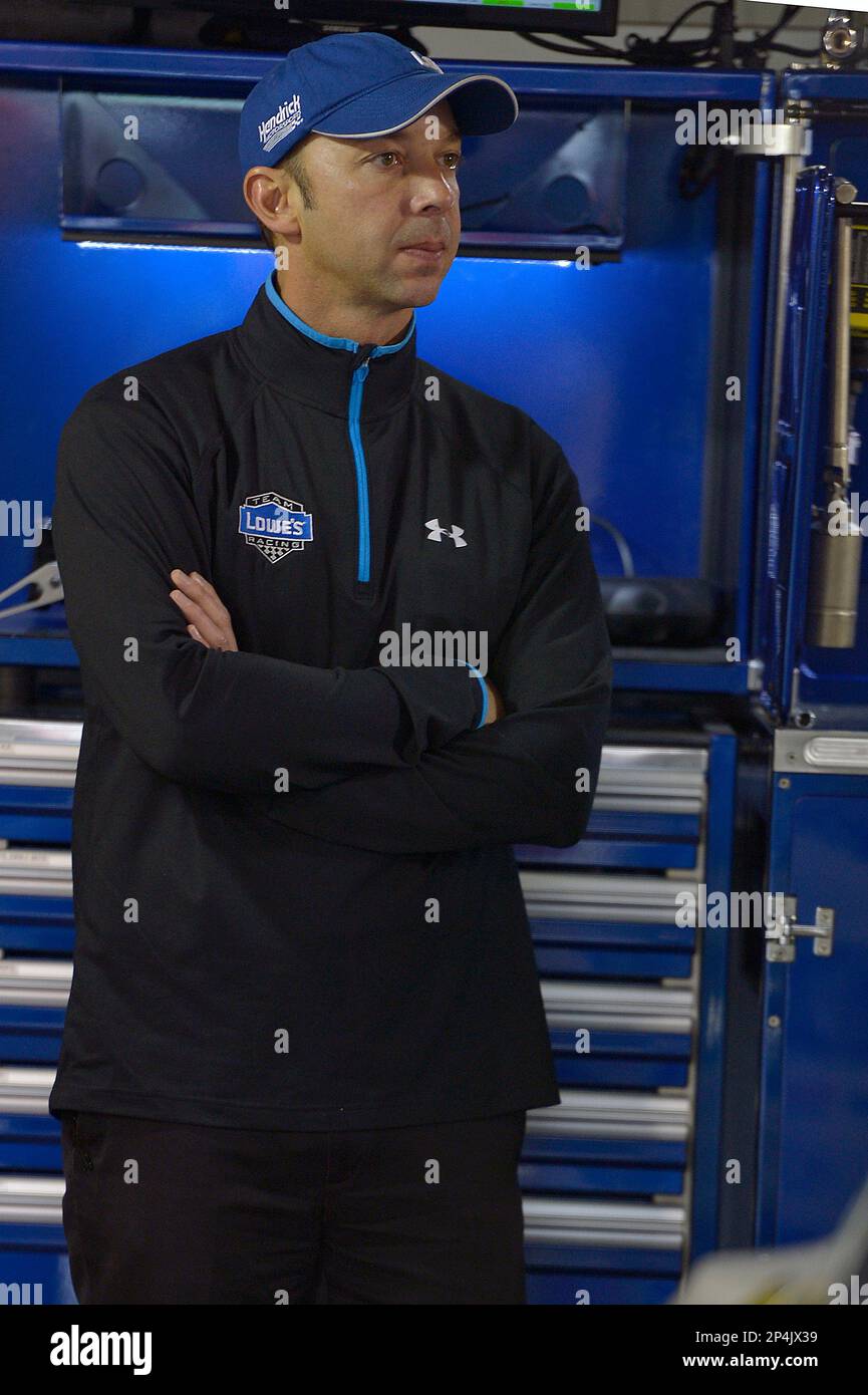 Chad Knaus during practice for the NASCAR STP 500 race at Martinsville ...