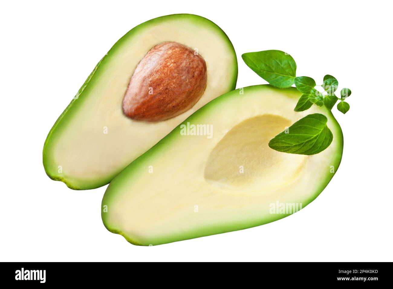 Avocado isolated on white background Stock Photo - Alamy