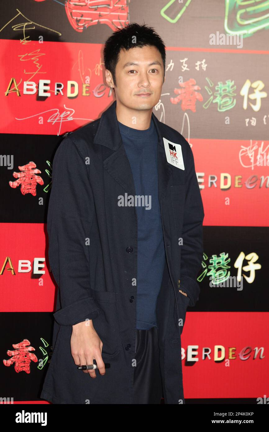 Actor Shawn Yue at premiere of film Aberdeen in Hong Kong,China on ...