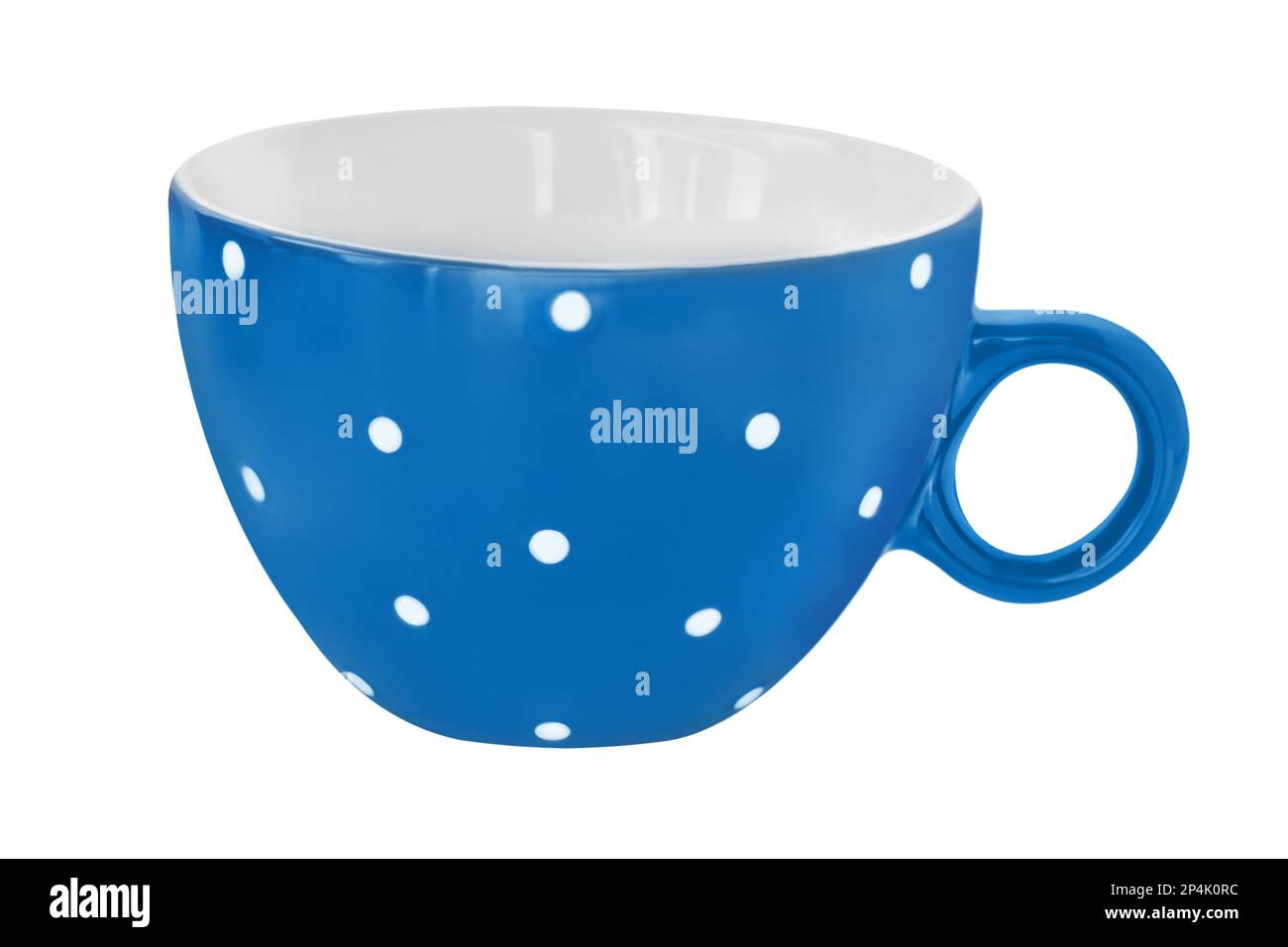 Blue Cup isolated on white background Stock Photo - Alamy