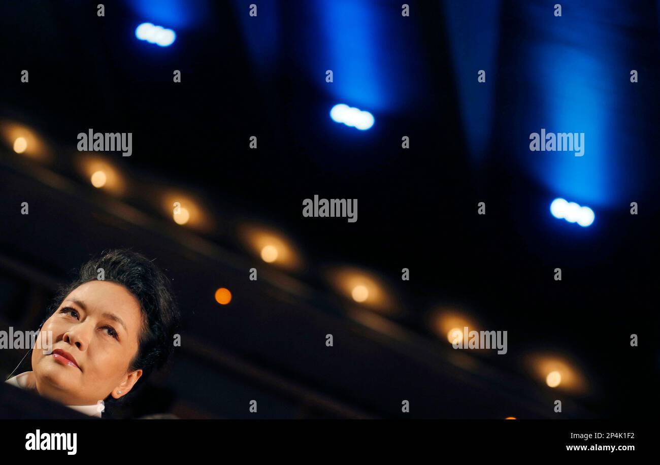 Chinese President Xi Jinping' wife Peng Liyuan, during a visit at the ...