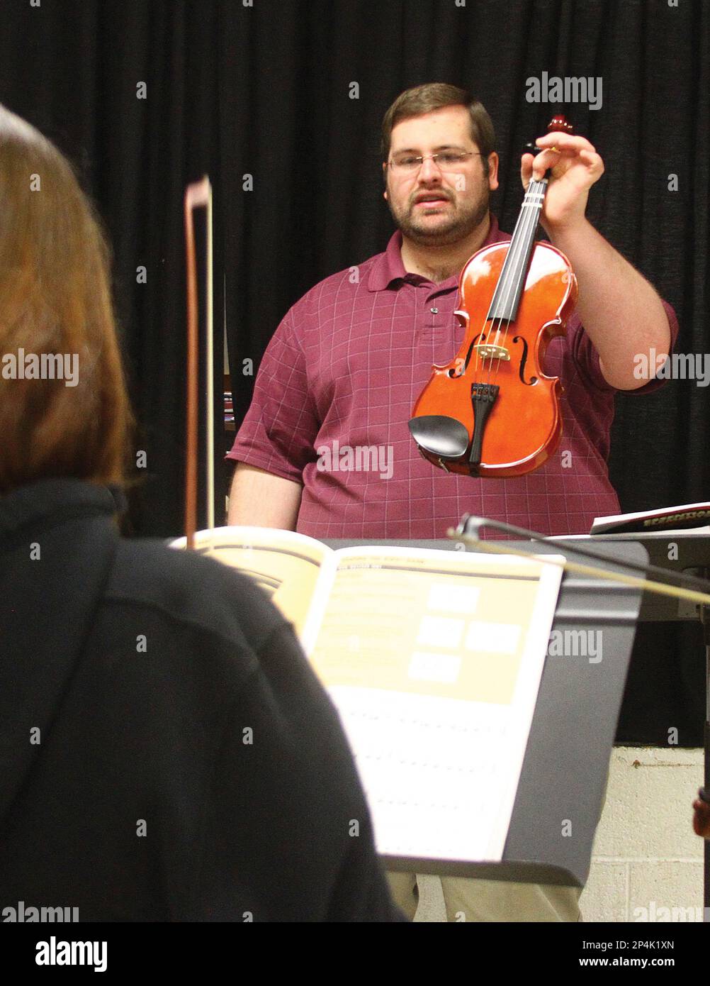 ADVANCE FOR SUNDAY MARCH 30- Christopher Dickey shows his music class ...