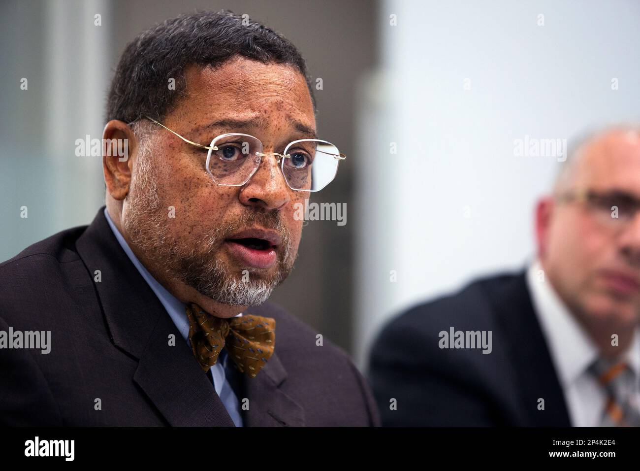 Michigan Supreme Court Justice Robert Young Jr. meets with the MLive ...