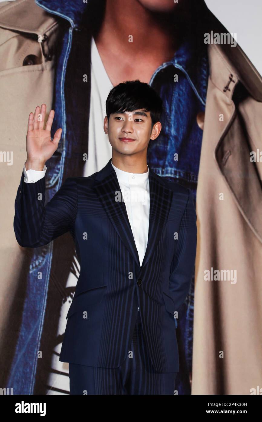 South Korean actor Kim Soo Hyun attends a press conference at Shangri ...