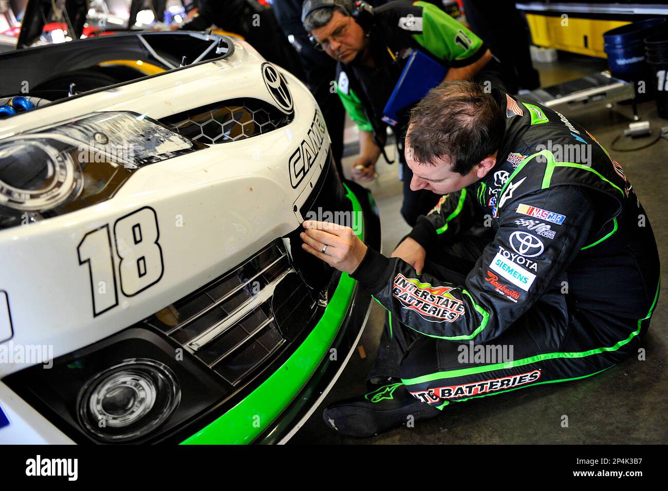 Kyle Busch, Interstate Batteries Toyota Camry during practice for the ...