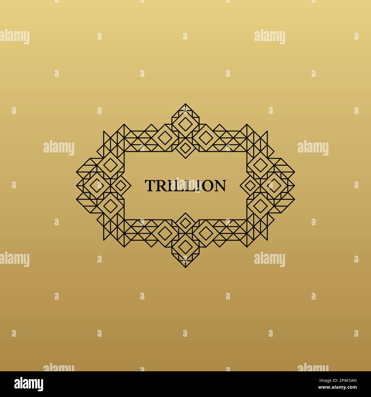 Decorative Element in Retro Style. Vector Calligraphic Template. Line ...