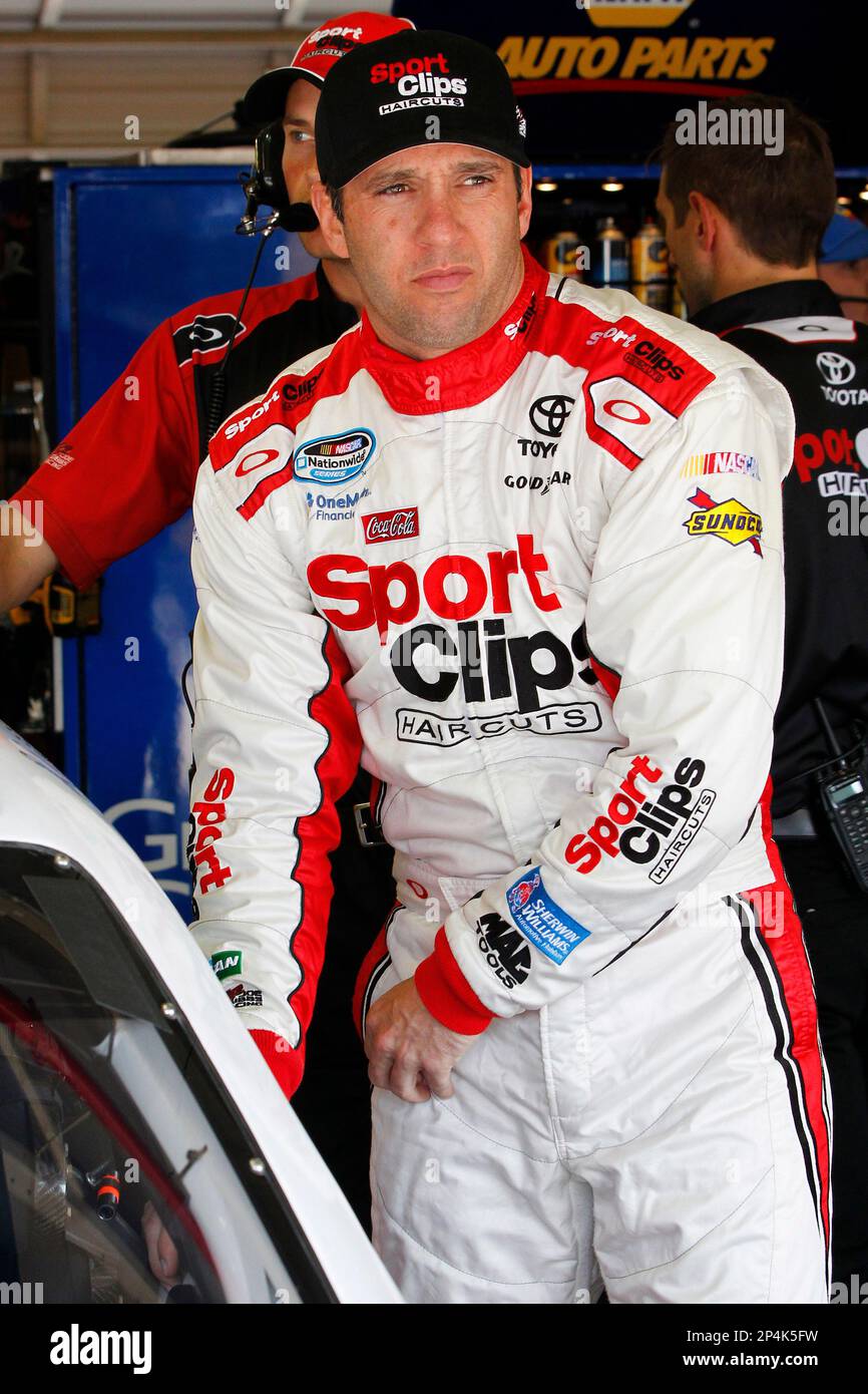 Elliott Sadler, Sport Clips Toyota Camry during practice for the NASCAR ...