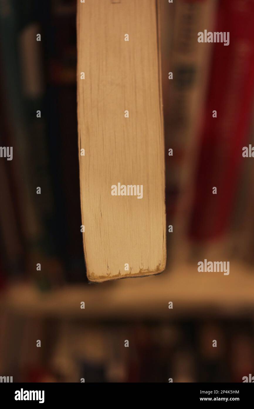 The side view of a typical common book Stock Photo - Alamy