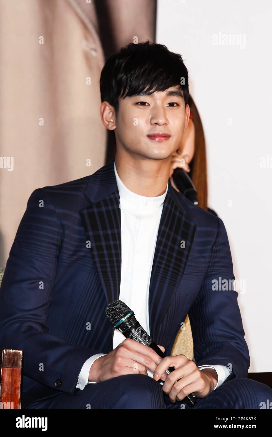 South Korean actor Kim Soo Hyun attends a press conference at Shangri ...